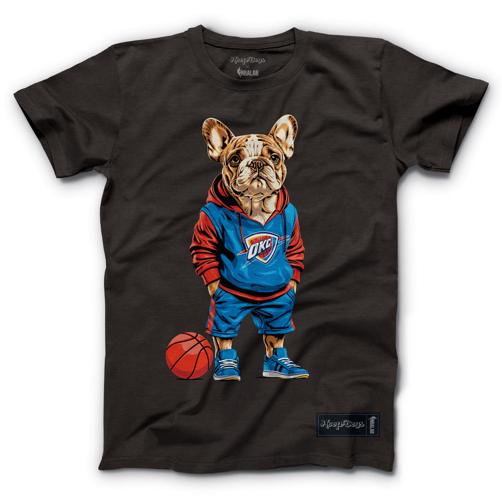 Oklahoma City Thunder x French Bulldog Hoop Dogs